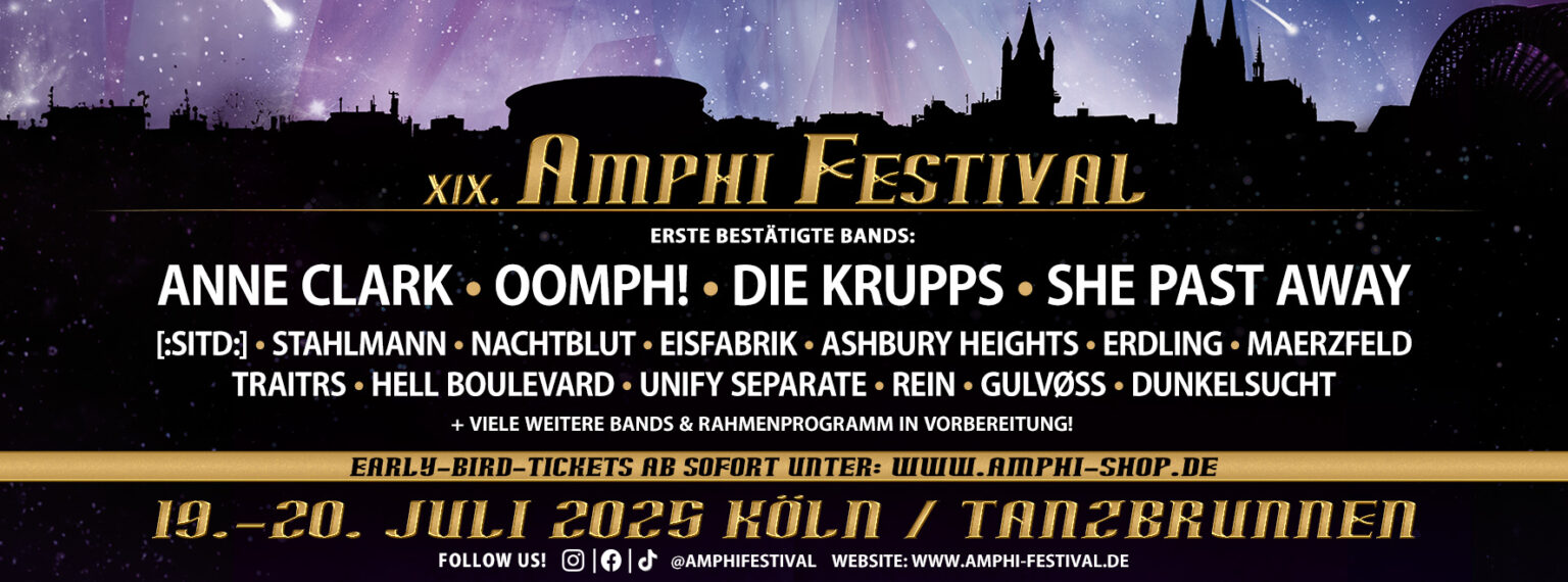 Amphi Festival gibt erste Bands für 2025 bekannt ⋆ Vollgas Richtung Rock