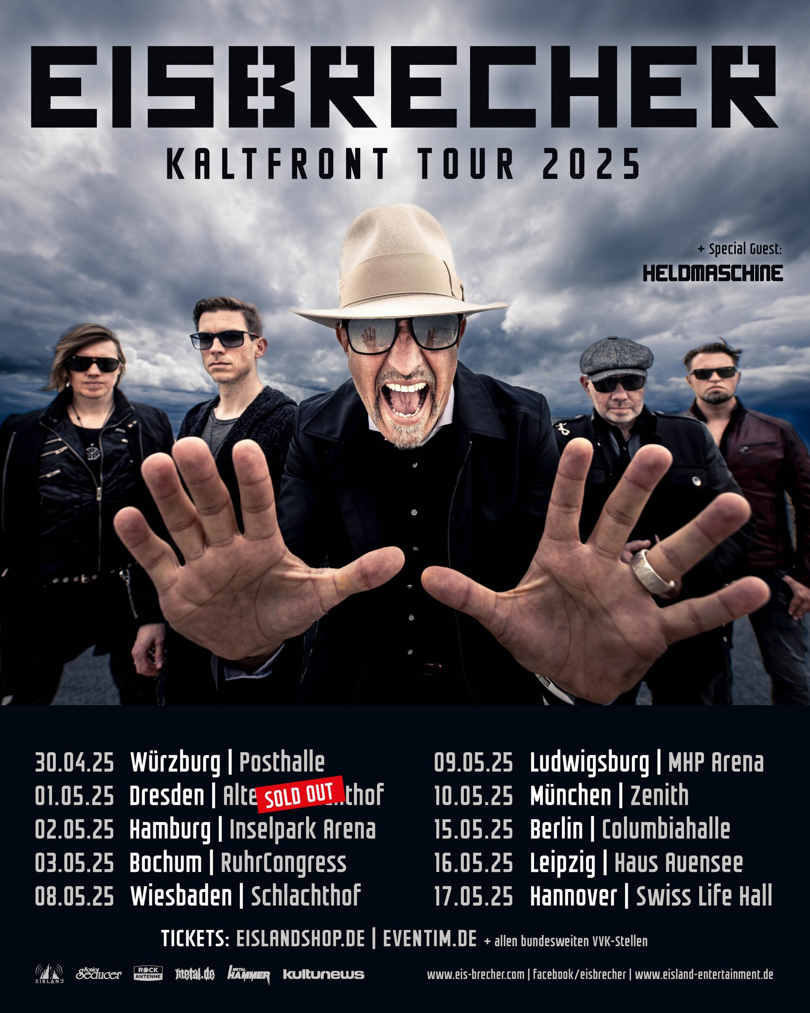EISBRECHER gehen auf große KALTFRONT°! TOUR 2025 ⋆ Vollgas Richtung Rock